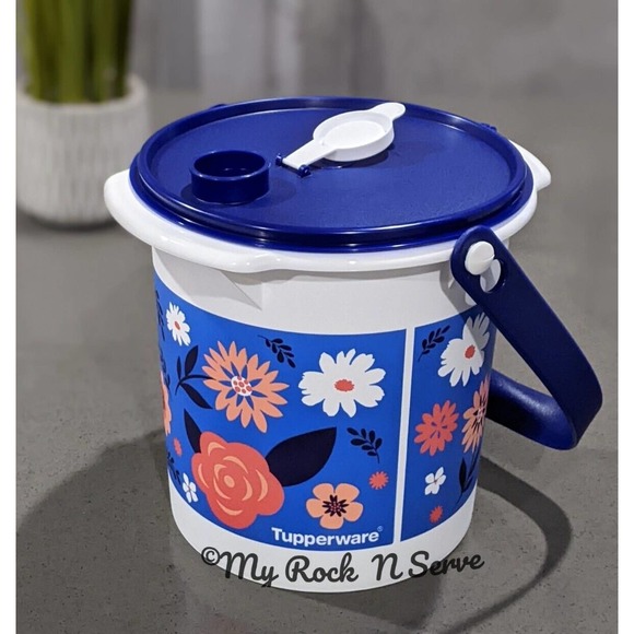 Tupperware | Dining | Tupperware 5 Qt Bucket Canister W Cap And Handle ...